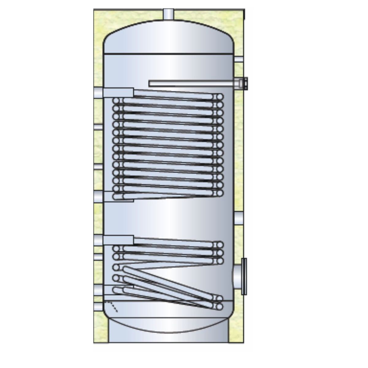 Boiler Inox mit 2 großen Registern - A.M.E. Onlineshop